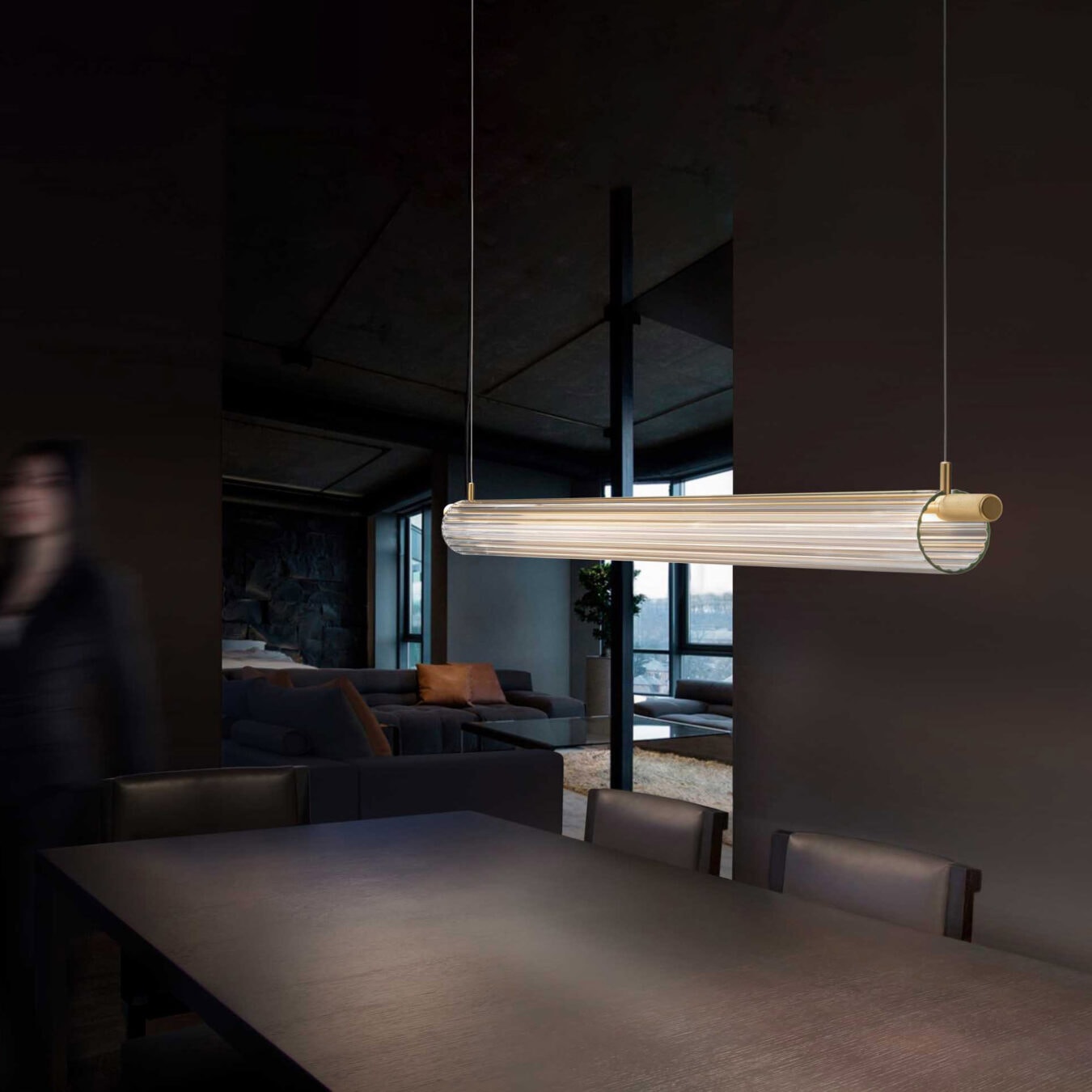 Suspension lamp made by glass | Trisel Olev