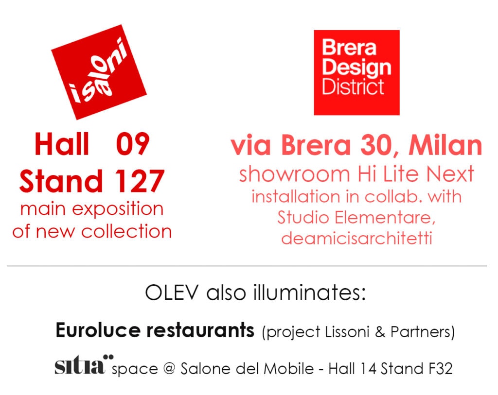 New collection for Salone del Mobile 2023 | Olev